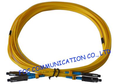 중국 노란 MU 광섬유 접속 코드 G.657A 굴곡 무신경한 섬유 LSZH 재킷 판매용