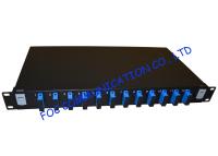 China 1U 24 Port SC Fiber Optic Patch Panel Rack Mount Drawer Type for Telecom for sale
