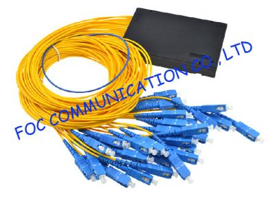 China High Return Loss Fiber PLC Splitter 1 × 64 ABS Module Type With SC Connectors for sale