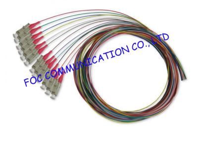 China 0.9mm LSZH Jacket 1.5M Multimode Pigtail LC Connector For CATV and WAN for sale