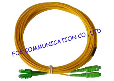 중국 섬유 종료 장비의 배밀도에 노란 광섬유 접속 코드 판매용