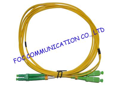 중국 저항하는 SM 광섬유 접속 코드 G.652D LC/APC - SC/APC LSZH 재킷을 타오르십시오 판매용