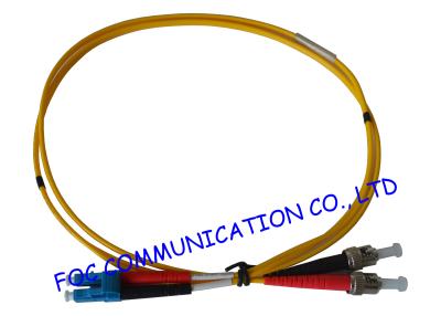 China LC - ST SM Fiber Optic Patch Cord , Single Mode fiber optic network cable for sale