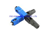 China Pre-Embedded Durable FTTH Quick Fiber Optic Connector SC UPC 0.3dB Insertion Loss for sale