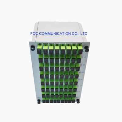 China PON FTTX 1×64 CATV Plc Splitter Module SC APC DWDM Fiber Optic Splitter Box for sale