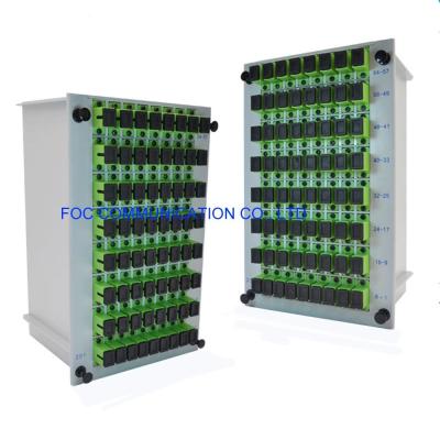 China PON FTTX 1×64 CATV Plc Splitter Module SC APC DWDM Fiber Optic Splitter Box for sale