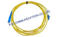 China Simplex Singlemode Fiber Optic Cable Patch Cord For FTTH Systems, Low Insertion Loss for sale