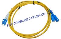 China FTTH Fiber Optic Patch Cord LC to SC Duplex Singlemode 3M 9/125um Low Insertion Loss for sale