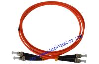 China LSZH OM1 Duplex Fiber Optic Patch Cord , Multi Mode ST ST Patch Cable for sale