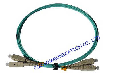 중국 10Gb OM4 섬유 광섬유 통신 네트워크를 위한 광학적인 접속 코드 SC SC 쌍신회로 판매용