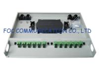 China Rack Mount Fiber Optic Patch Panel Fixed Type 24 Port SC Singlemode for CATV for sale