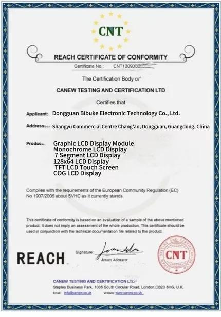 REACH - Dongguan Bibuke Electronic Technology Co., Ltd.