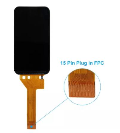 Side view of SPI 1.47-inch TFT LCD screen