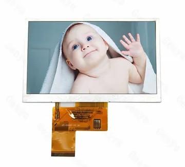 China 5 Inch TFT LCD Display Screen TN Transmissive 800x480 Resolution 40PIN Parallel RGB 24 Bit for sale