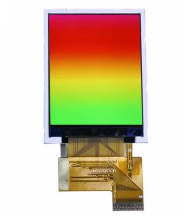 2.2 inch TFT LCD display front view