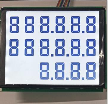 FSTN 7 Segment LCD Display Module close-up