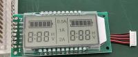 China TN 6-Digit Seven Segment LCD Display Module with Blue Backlight 60.5x27.5mm View Area 42x18.5mm for sale