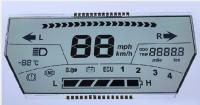 China TN 6-Digit Seven Segment LCD Display Module with Blue Backlight 60.5x27.5mm View Area 42x18.5mm for sale