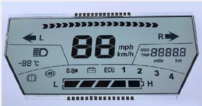 China Seven Segment LCD Module TN 6 Digit LCD Display Blue Backlight for sale