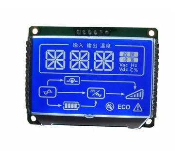 China STN Negative 7 Segment LCD Display 3.3 V LCD Display With PIN Connector for sale