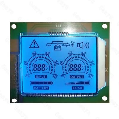 China 3.3V-5V 7 Segment TN LCD Display Blue Backlight HT1621 COB Module for sale