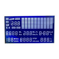 China White Backlight 14 Segment HTN LCD Display 34x37.65mm Blue Background with SMT_HT1621 Driver 5.0V for sale