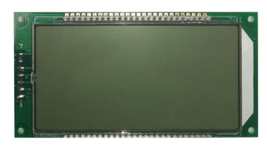 Custom 7 Segment LCD Display Module front view