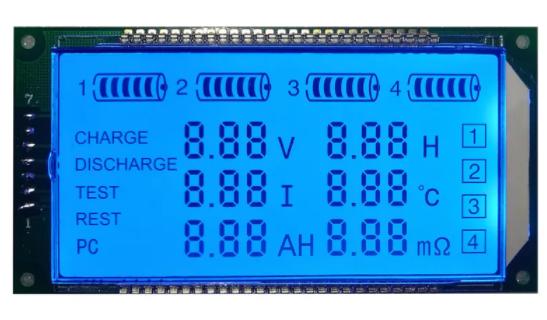 Custom 7 Segment LCD Display Module side view