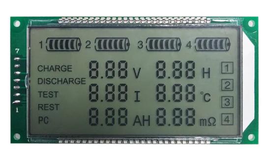 Custom 7 Segment LCD Display Module back view