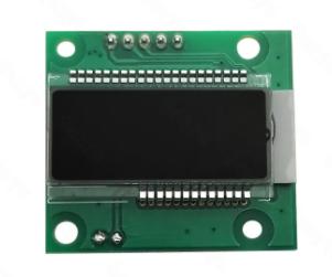 China Customized 7 Segment LCD Display HTN Blue Background White Backlight SMT_HT1621 for sale