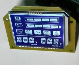 Quality TN LCD Screen 7 Segment Display With Dark Background White Backlight SMT_HT1621 for sale