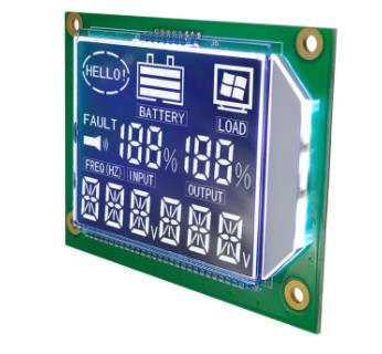 Quality PIN Connect 7 Segment LCD Display BTN Negative White Digits HT1621 Driver for sale