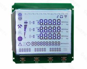 China Transmissive 7 Segment LCD Module HT1623 Customized For Meter Box for sale