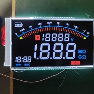 Quality Black Screen Color LCD Display VA Type Full View Segment LCD Display for sale