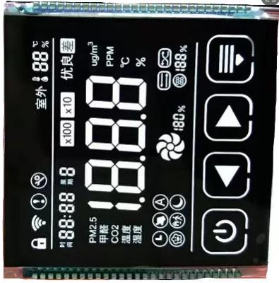 China Black VA LCD Display Panel 2 Digit LCD Display 8PIN FPC Connect 5V Supply for sale