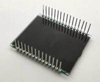 Quality Small Size VA LCD Display with 3 Line 4 Digits Black Segment Screen and 6 O for sale