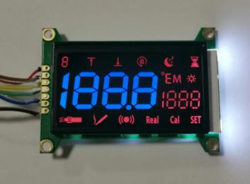 Quality HT1621 Driver IC VA LCD Display Module Black 5V With 12 O'Clock Viewing for sale