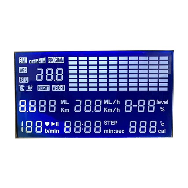 1.9 Inch STN Blue LCD Display side view