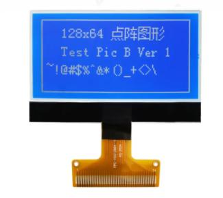 Quality 2.15 Inch 128x64 Graphic LCD Screen with 34PIN Soldering FPC and 6 O'clock for sale