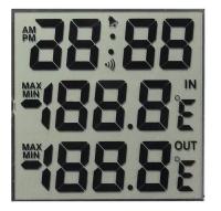 Quality TN 7 Segment Graphic LCD Module Transparent 1/4 Duty 1/3 Bias for sale
