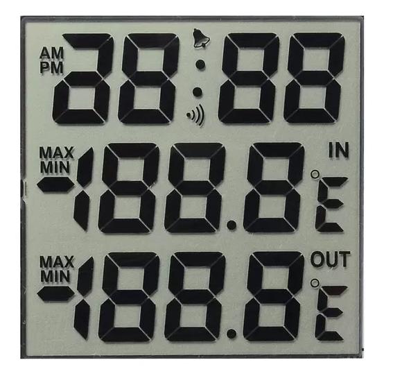 Quality TN 7 Segment Graphic LCD Module Transparent 1/4 Duty 1/3 Bias for sale