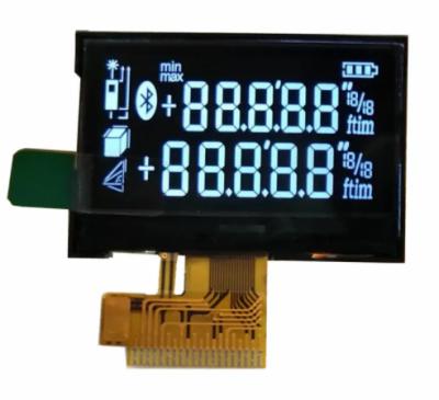 China COG FPC VA LCD Segment Display White On Black SPI Interface For Rangefinder for sale