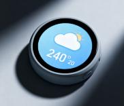 1.3-inch round TFT LCD display close-up