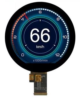 China 3.6 Inch Round TFT LCD Display Touch Screen With 1000 Cd/M2 Brightness for sale