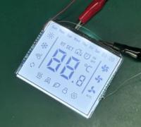 China Custom TN LCD Segment Display 77.6x60.0mm with White Backlight 4.5V 24-Pin Connector for sale