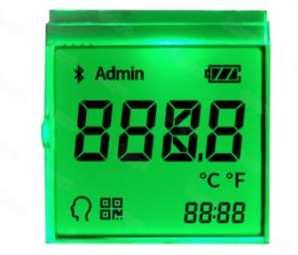 China Transflective Custom Segment LCD Display with RGB Color LED Backlight for sale