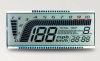 China Custom HTN Segment LCD Display 99.8x42.0mm with 46-PIN Interface and 5.0V Operation for sale
