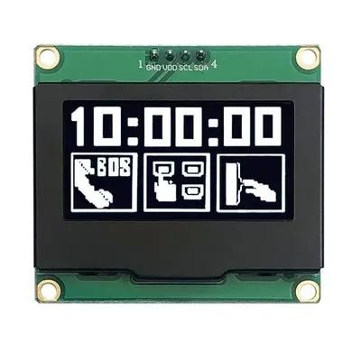 China 1.54 Inch OLED Module White Color 128x64 Pixels SSD1309 I2C Interface for sale