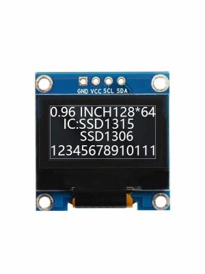 China Energy Efficient 1.3 Inch OLED Display White Fonts 128x64 Dots SSD1312 OLED Screen for sale