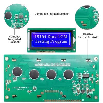 China 15.6 inches Mono LCD Display 240x128 Dot Matrix 1/ 128 Duty 5V DC/DC for sale